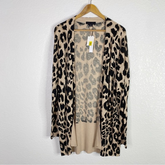 Sanctuary | Sweaters | Sanctuary Leopard Animal Print Long Line Open ...